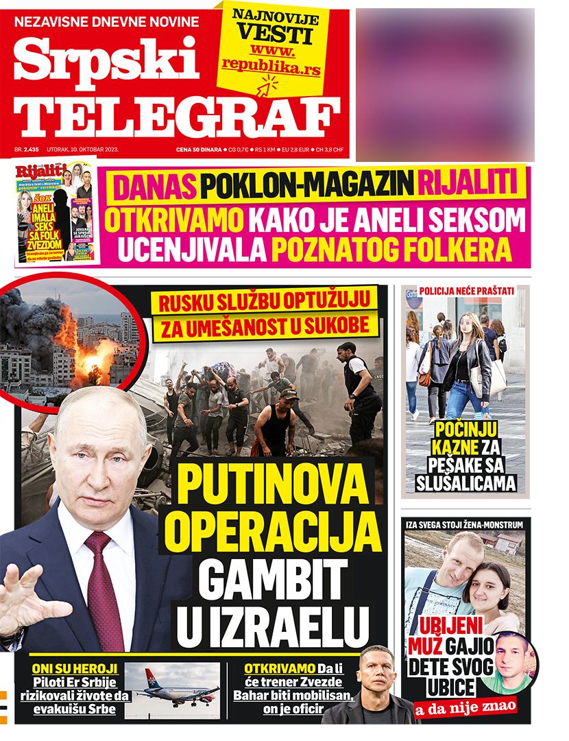 Prelistavanje dnevnih novina za 10. oktobar 2023. godine