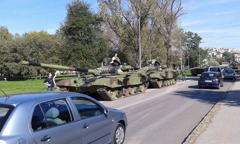 Tenkovi na ulicama Beograda (FOTO)