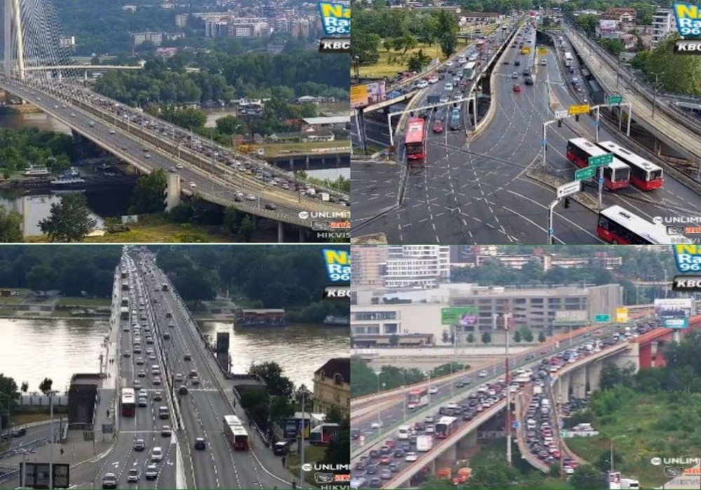 TOTALNI KOLAPS U BEOGRADU: Na mostovima ni makac, sve zakrčeno, OVE ...