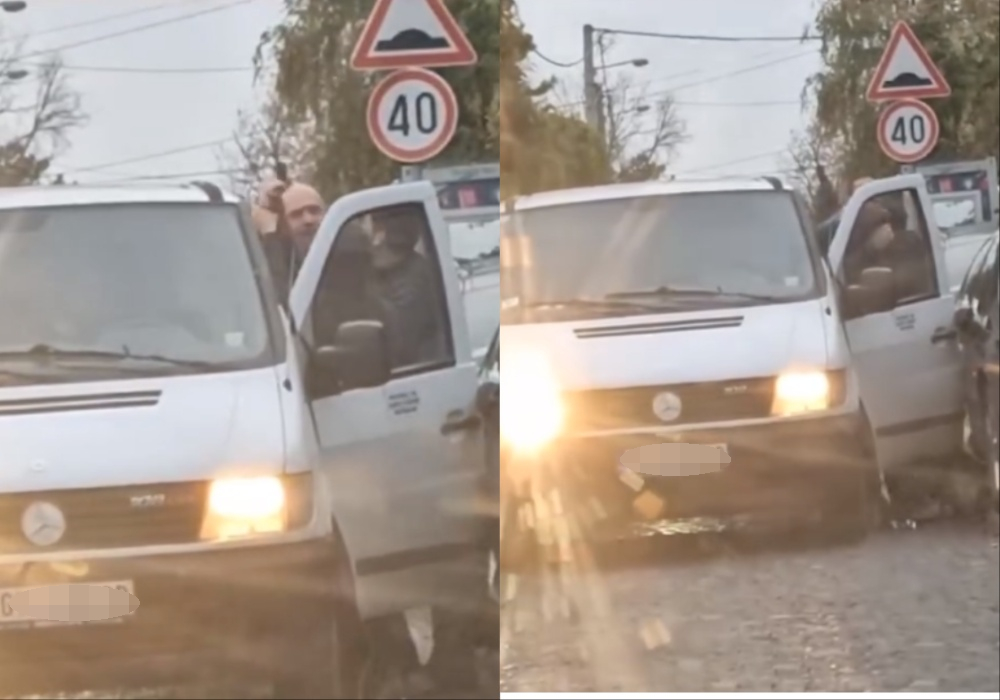 Snimak tuče taksiste i vozača kombija na Senjaku