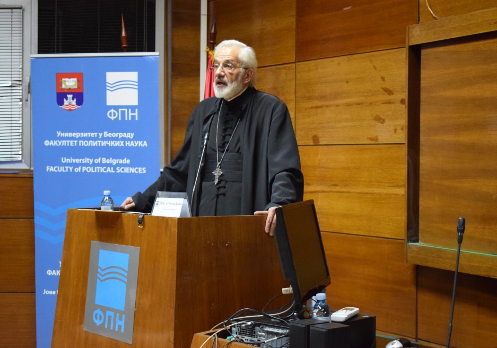 Otac Miloš Vesin održao predavanje na FPN: "Izazovi pred savremenim ...