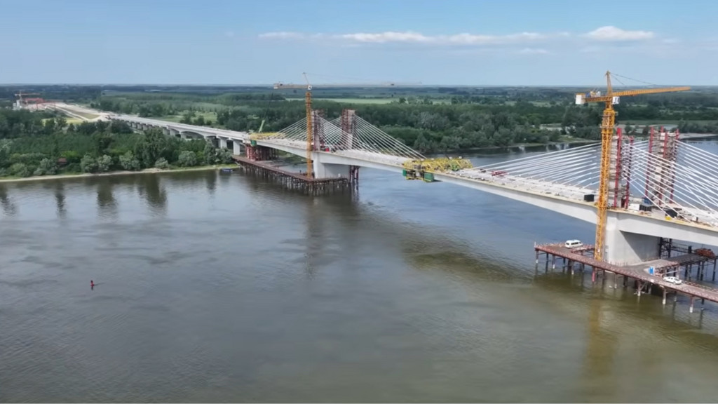 Nad Dunavom niče građevinsko čudo: Novi most obara evropski rekord
