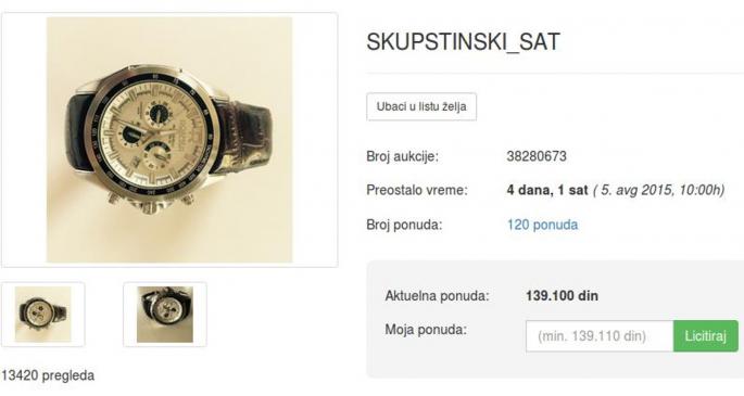 SVI HOĆE POSLANIČKI SAT: Babićev na aukciji dostigao neverovatnu sumu! (FOTO)