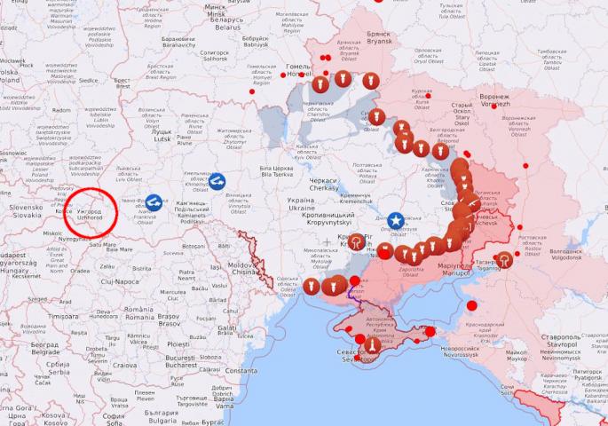 Ukrajinski grad Užgorod je jedino mesto u zemlji gde nije pala nijedna ...