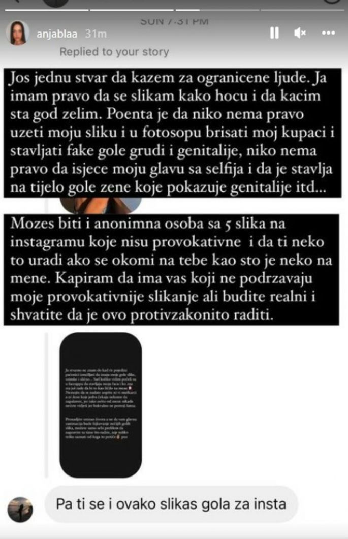 ISPLIVALE GOLE FOTKE BIVŠE DEVOJKE BAKE PRASETA! Anja Bla ogorčena ...