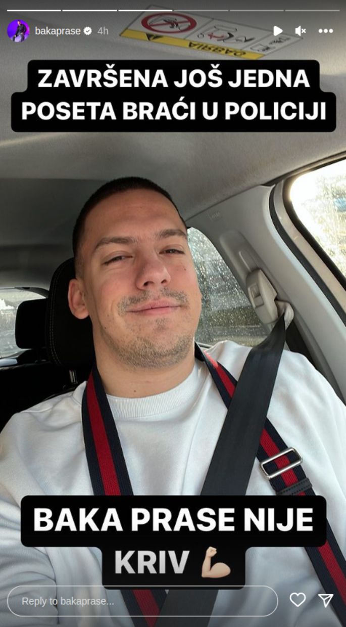 BAKA PRASE U POLICIJI - jutjuber išao da da iskaz, pa se oglasio i ...