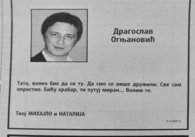 NAJTUŽNIJA ČITULJA! "Sve sam ti oprostio, putuj miran": POTRESNA PORUKA ...