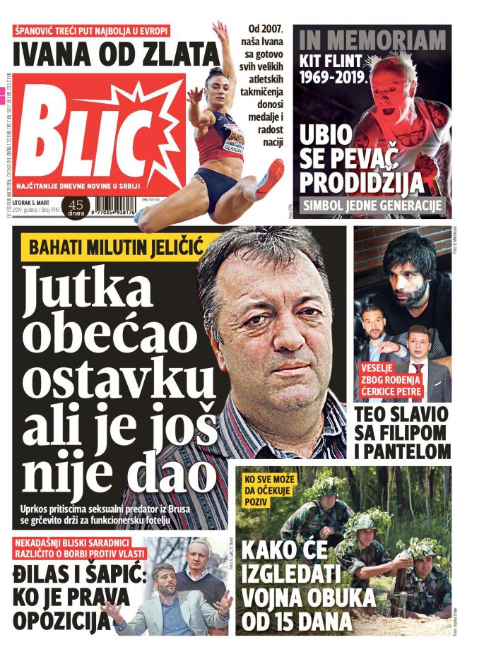 Prelistavanje dnevnih novina za 05. mart 2019. godine