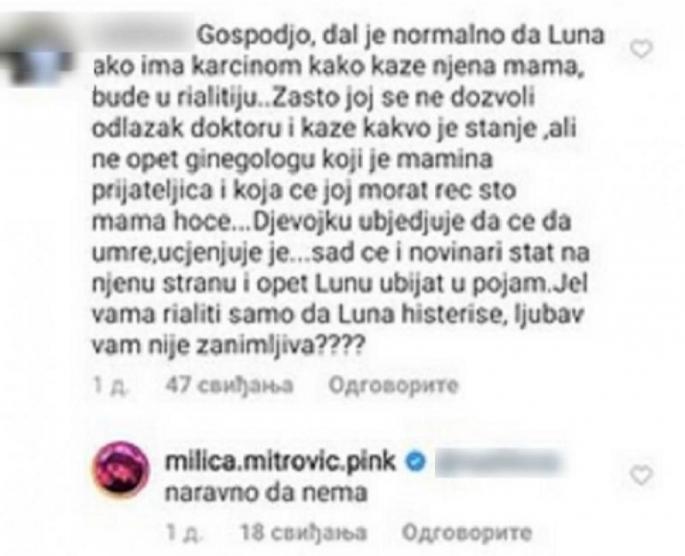 Milica Mitrović se OGLASILA povodom tvrdnji da Luna Đogani ima RAK! (FOTO)