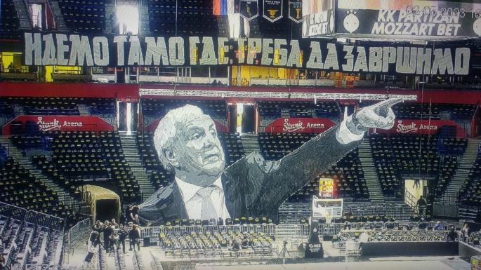 SUDBINSKA KOREOGRAFIJA U ARENI: Grobari podsetili na čuvenu najavu ...