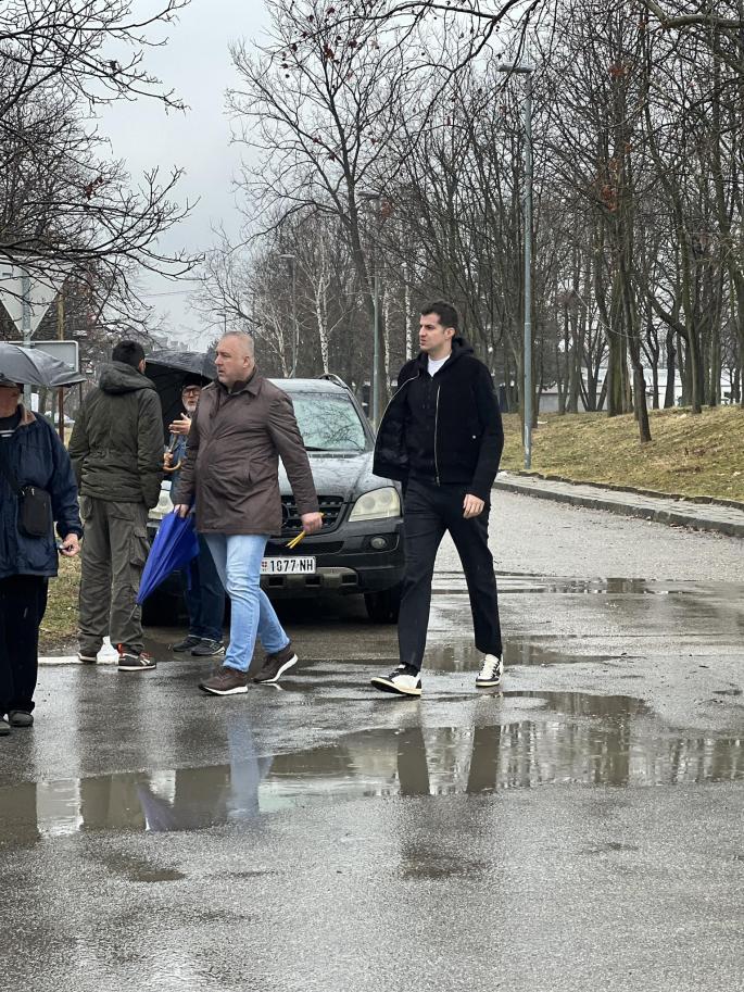 Nemanja Bjelica na sahrani Dejana Milojevića