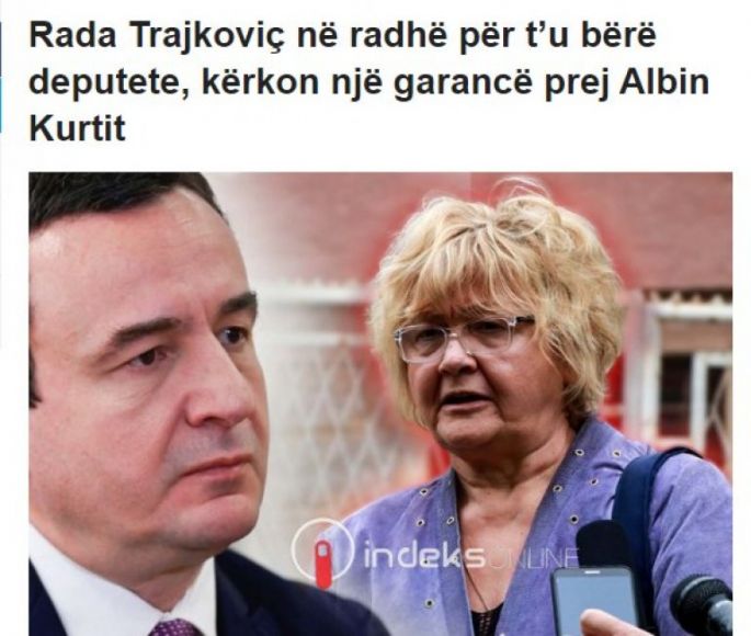 NEĆE JE NAŠ NAROD, ALI JE ZATO HOĆE KURTI! Rada Trajković se nudi Prištini da zameni časne Srbe ...