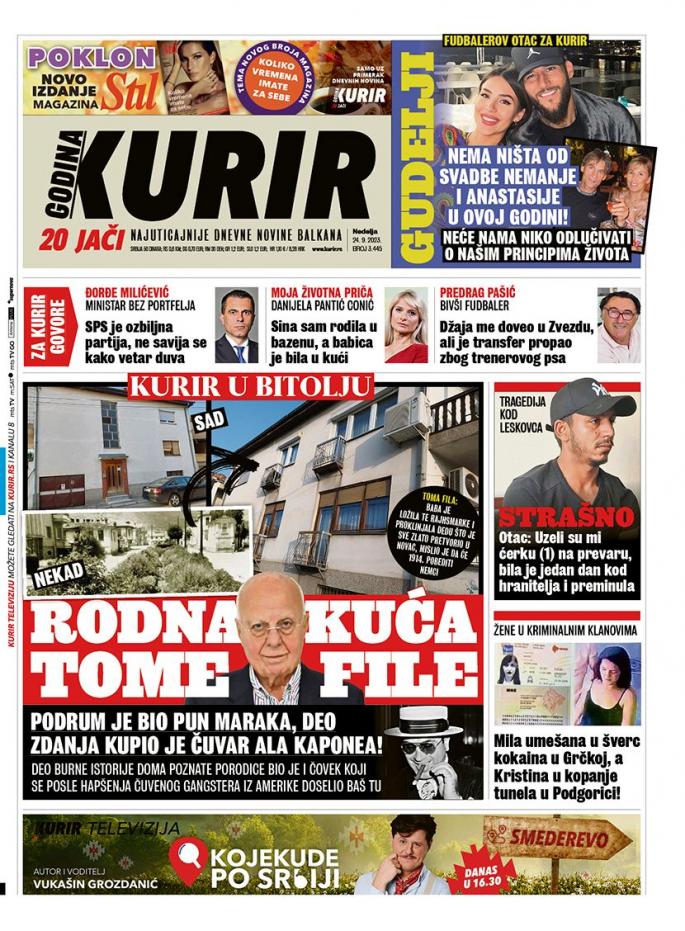 Prelistavanje dnevnih novina za 24. septembar 2023. godine