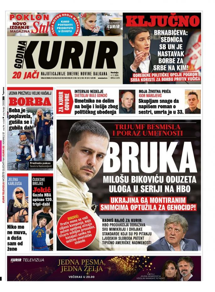 Prelistavanje dnevnih novina za 3. februar 2024. godine