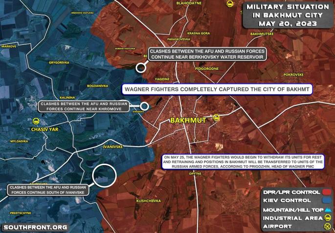 RUSI TVRDE: Grad je osvojen, a ovo je nova karta Bahmuta, Vagner ide na ...