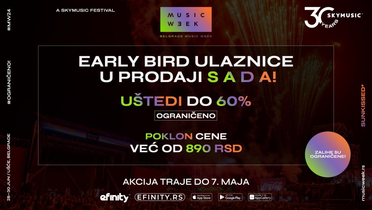 BELGRADE MUSIC WEEK OBJAVIO PRVI TALAS IZVOĐAČA, U PRODAJI EARLY BIRD ...