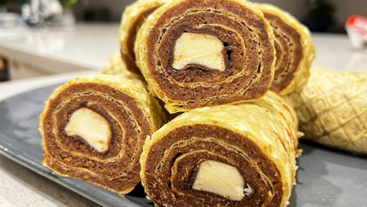 Rolat oblanda sa KREM BANANICAMA idealna je za slavske trpeze ...