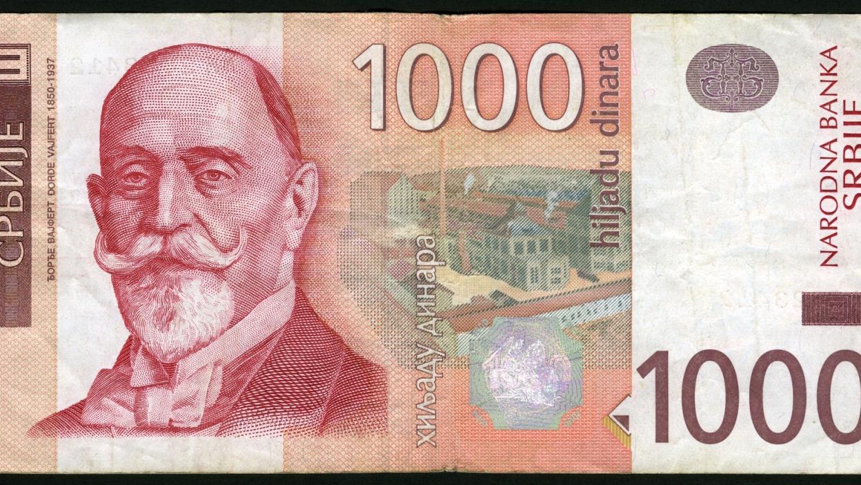 Najčešća novčanica u opticaju - 1.000 dinara