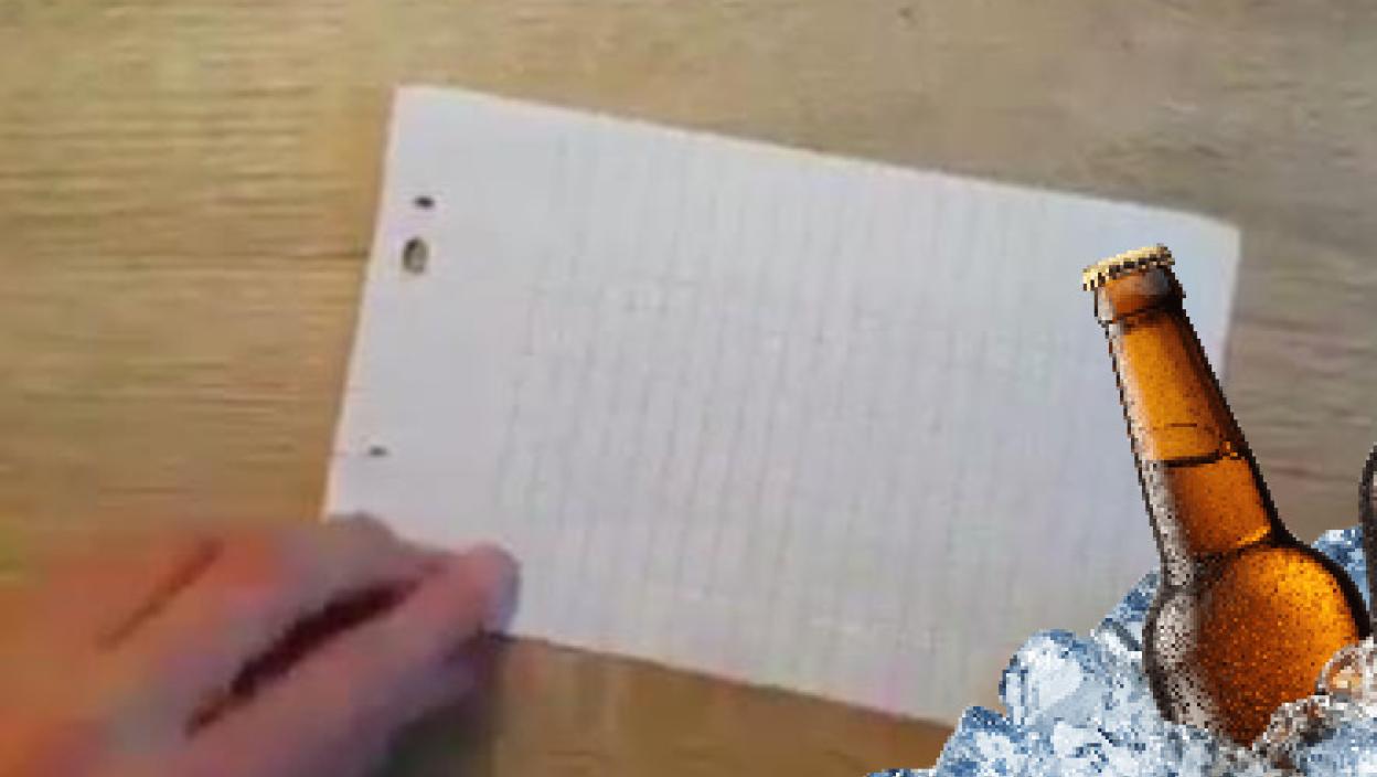Znate li kako možete da OTVORITE PIVO LISTOM PAPIRA? Nikada se ne biste ...