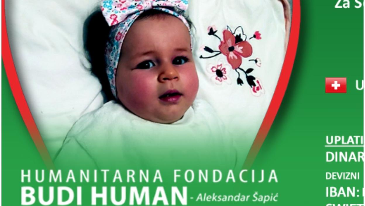 BUDIMO HUMANI! Sofija (1) ima smrtonosnu neuromišićnu bolest, potrebna ...
