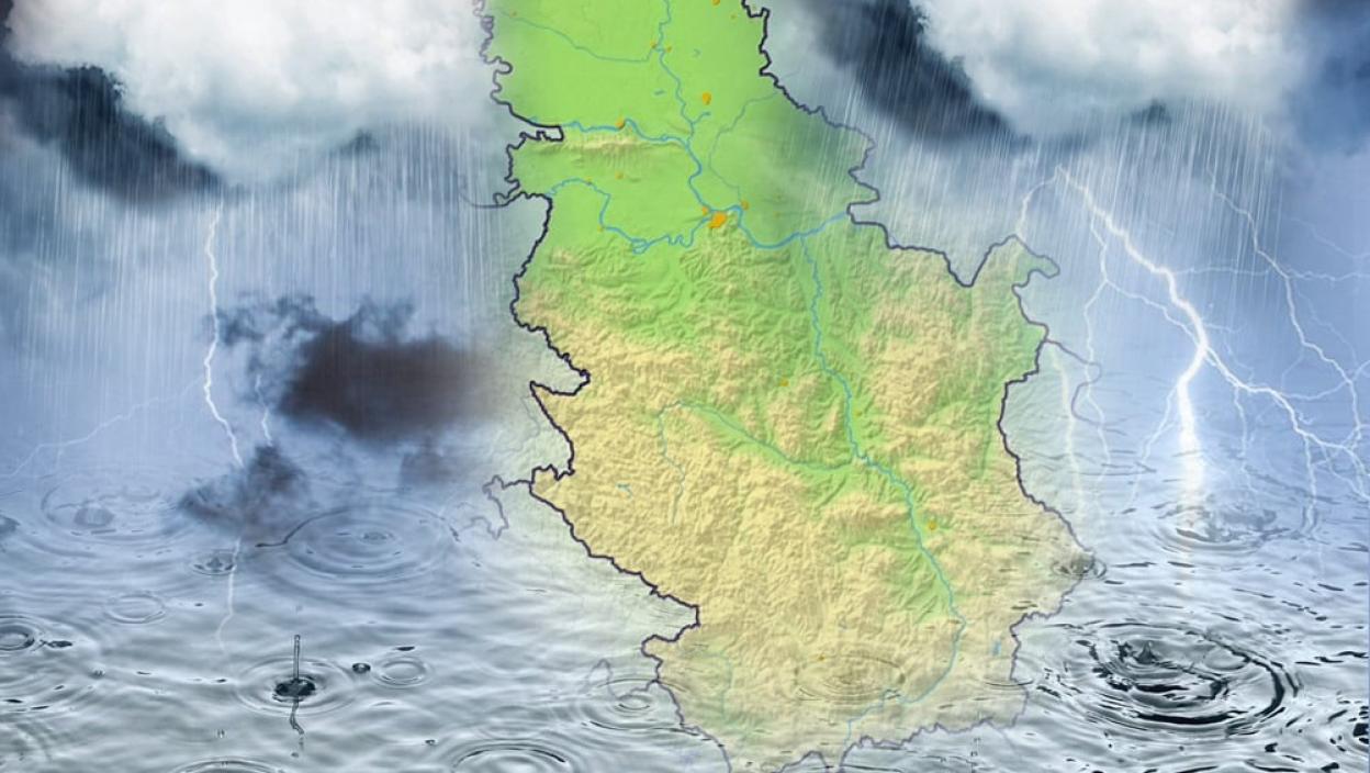 HITNO UPOZORENJE METEOROLOGA: Evo gde će padati obilni pljuskovi sa ...