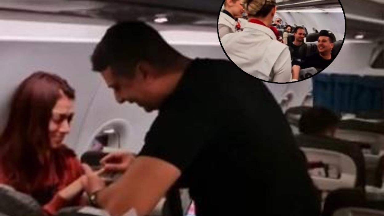 Jakovu APLAUDIRALI SVI PUTNICI u avionu - Zbog gesta koji je učinio za svoju devojku gore ...